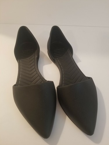 CUTE NEW NATIVE BLACK RUBBER SHOES WOMENS SIZE 6 POINTY TOE | eBay