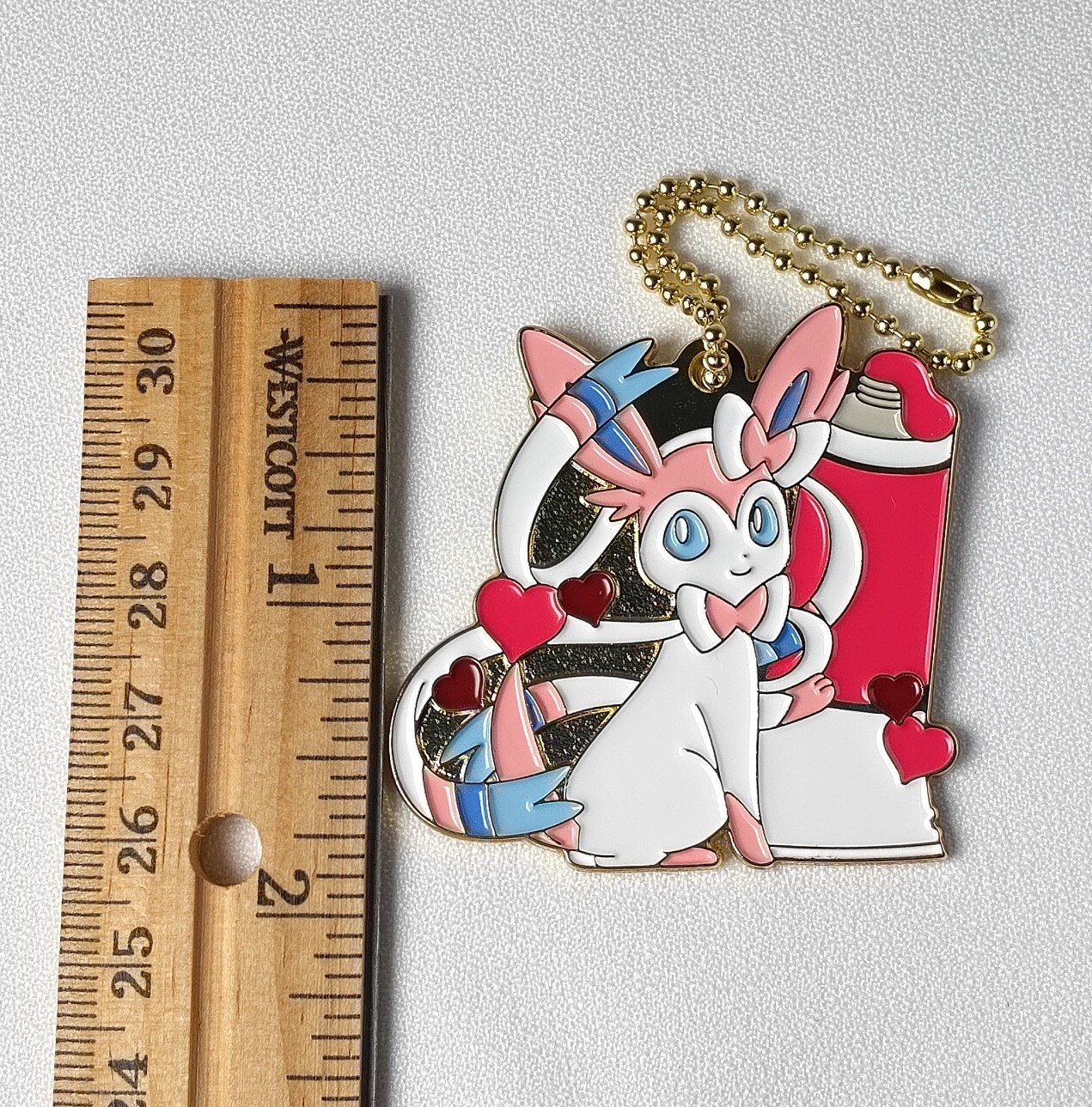Sylveon Paint Pokemon Center Metal Keychain Charm Japanese Nintendo ...