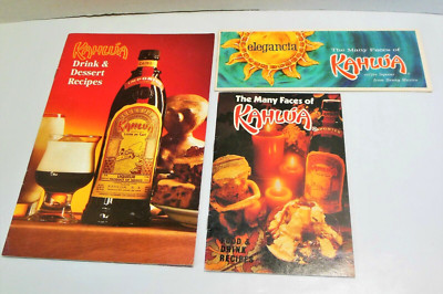 3 KAHLUA Recipe Booklets Coffee Liqueur Food Drink Dessert Recipes Many ...