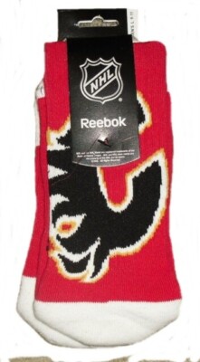 Reebok Calgary Flames Crew Socks - Mens Size 9-11 | eBay