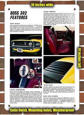 Metal Sign - 1969 Ford Mustang Boss 302 (Sign Variant #4) | eBay