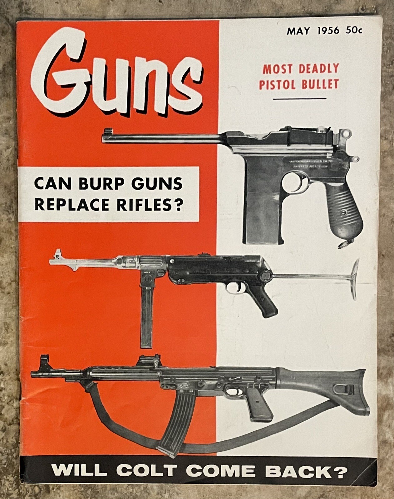 Vintage May 1956 Guns Magazine Burp Guns Edition | eBay