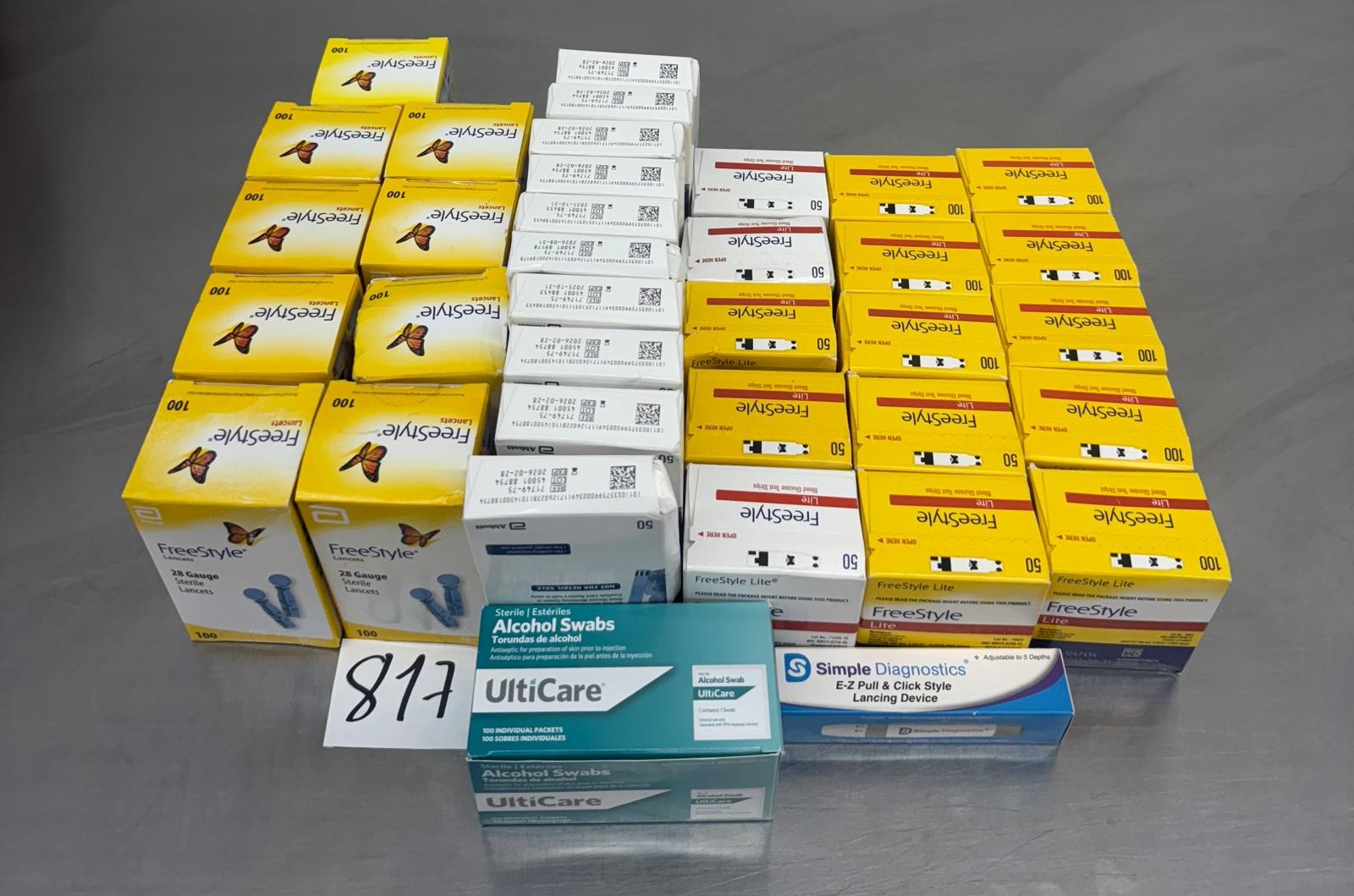 1.650 FREESTYLE LITE AND PRECISION Test Strips, lancets, device, pads ...