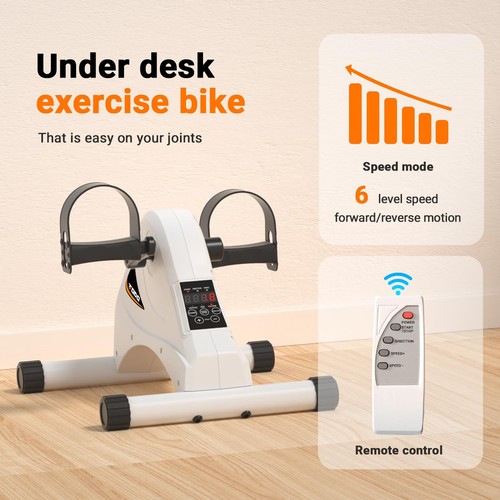 Motorized Pedal Exerciser Mini Exercise Bikes, Under Desk Bike Peddler ...