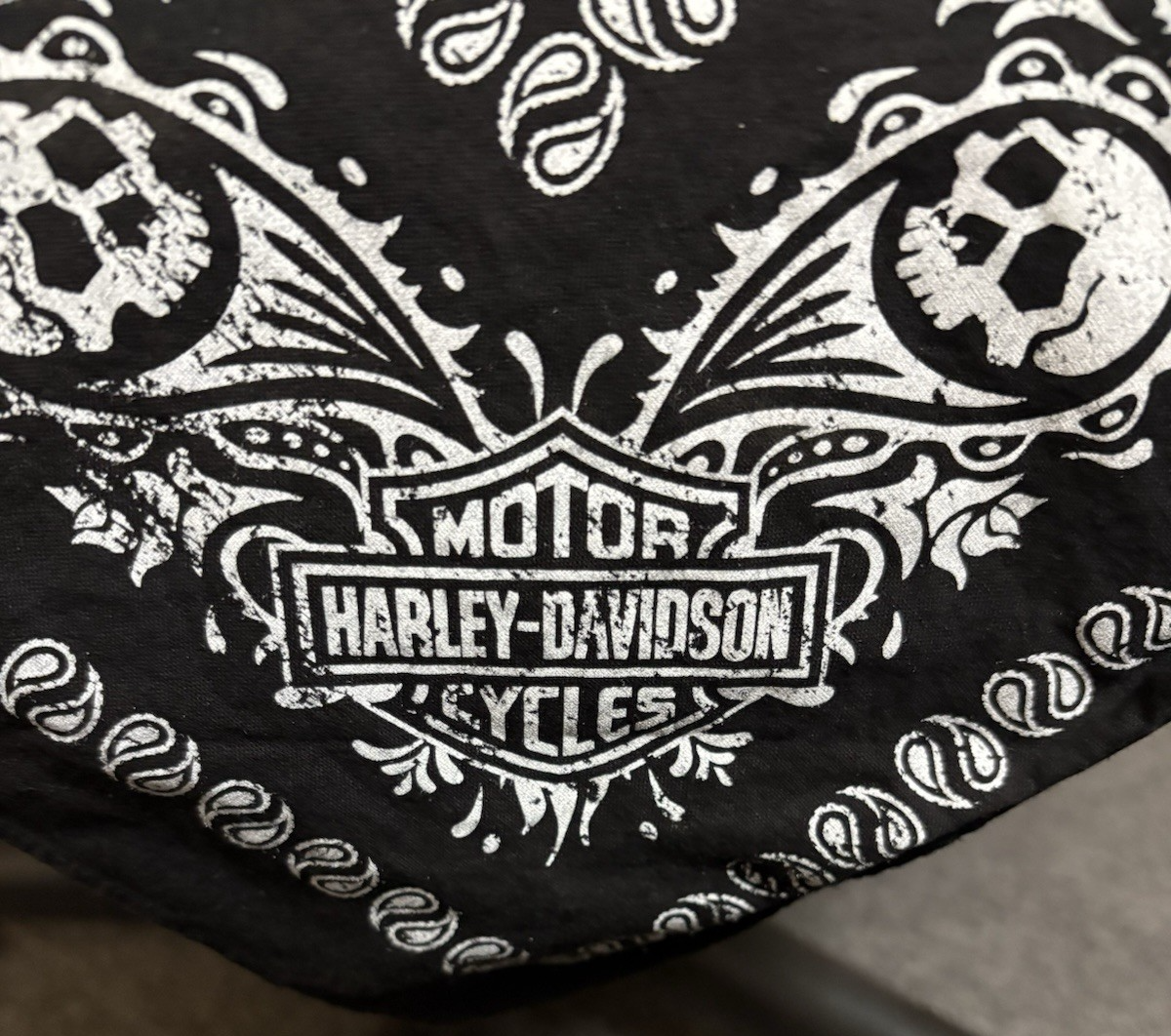 Harley Davidson Monogram Bandana Scarves head wrap 28 inch square | eBay