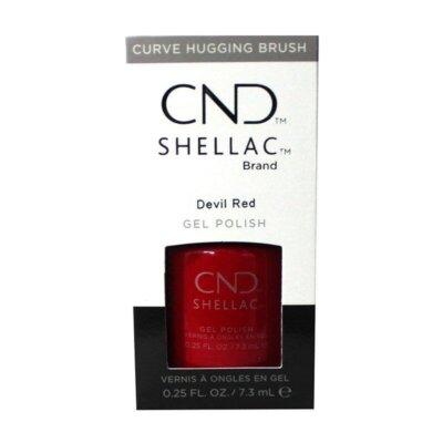 CND Shellac Gel Polish Devil Red 0.25 oz | eBay