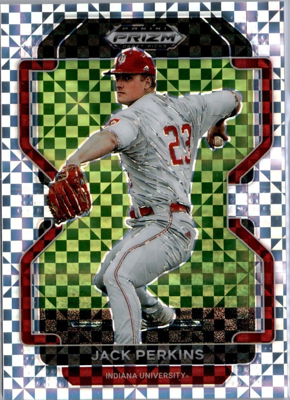 2022 Panini Prizm Draft Picks - Jack Perkins #PDP154 Power Plaid Prizm ...