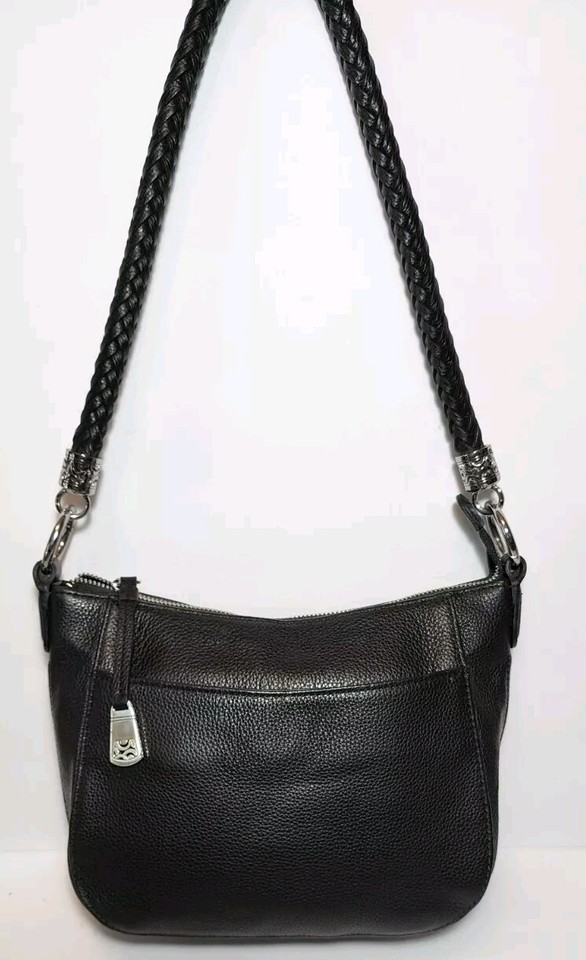 BRIGHTON YOUR BAG BLAKE BLACK ORGANIZER SHOULDER BAG HANDBAG PURSE ...
