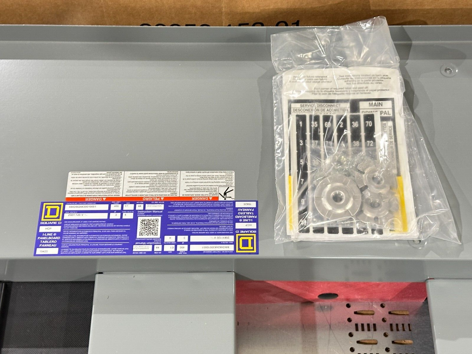 Square D 44424424430010001 HCP I-Line Panelboard Rev 44 E1 3-Pole 400A ...