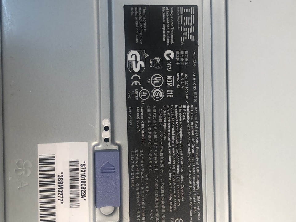 IBM xSeries 336 7310-CR3 eServer Intel Xeon 1x AC No RAM/No HDDs | eBay