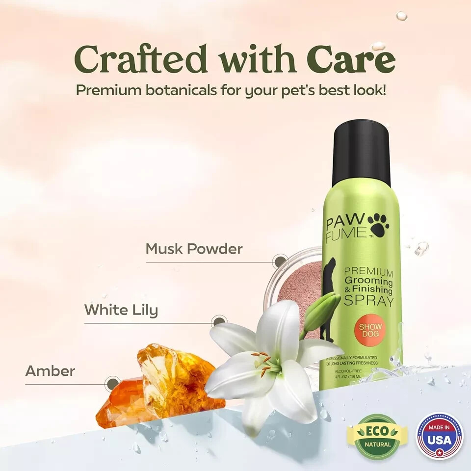 PAWFUME Premium Grooming Spray Dog Spray Deodorizer Perfume for Dogs ...