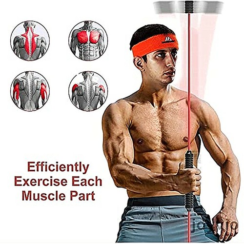 1.6m Multi-Function Training Stick Fitness Elastic Rod Exercise Elastic ...