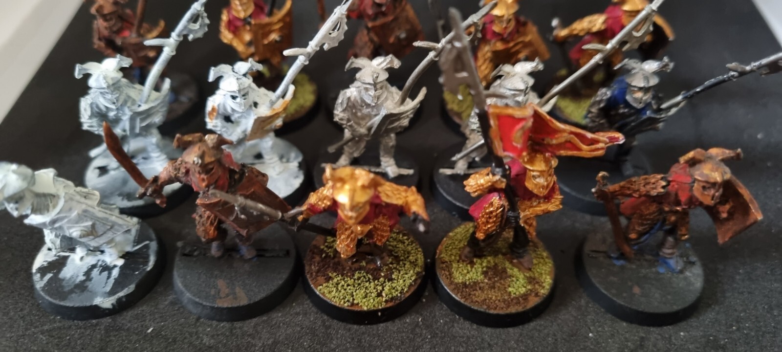 Warhammer LOTR Metal Easterlings Warband Commanders Pikemen Pike Warriors | eBay UK