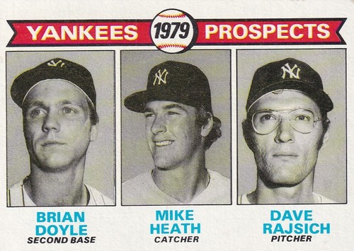 1979 Topps # 710 Yankees Prospects Brian Doyle Mike Heath Dave Rajsich ...