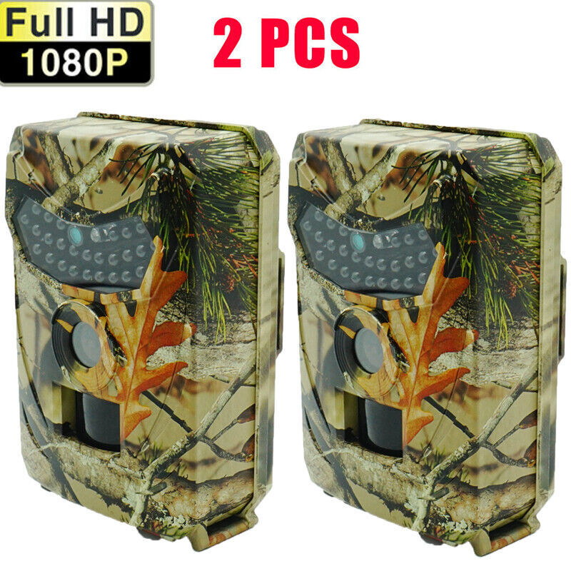 4 Pack-1080P Hunting Game Trail Camera 12MP Wildlife Waterproof Cam ...