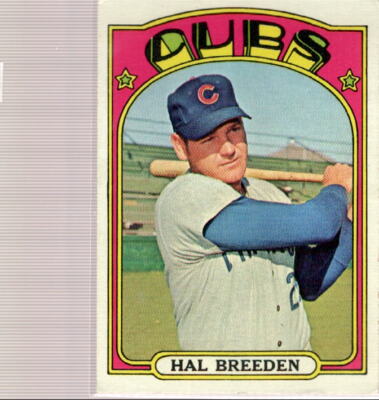 1972 Topps #684 Hal Breeden EX Excellent RC Rookie Cubs ID:39544 | eBay