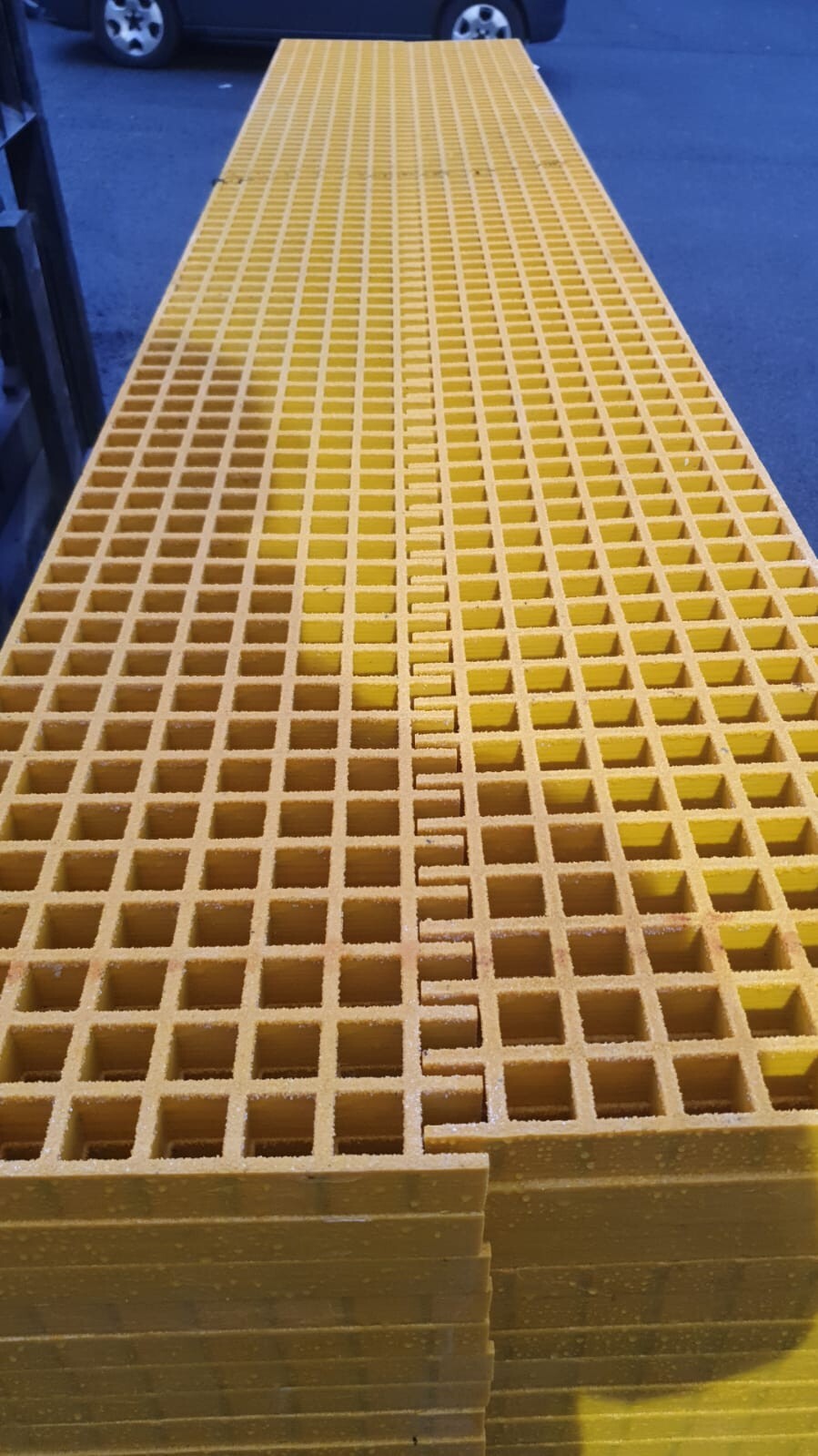 GRP Gritted Non slip Grating Panels - 3016 x 300 x 38mm Yellow | eBay UK