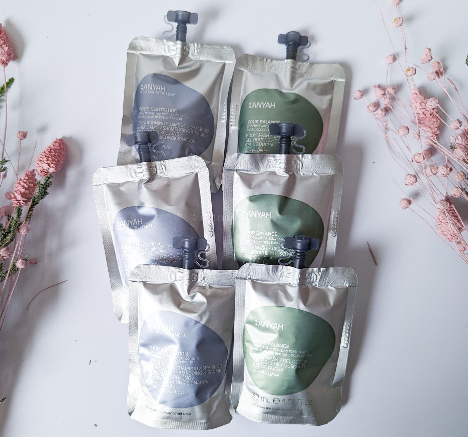 Anyah Moisturising Body Wash Revitalising Conditioning Shampoo Spa ...
