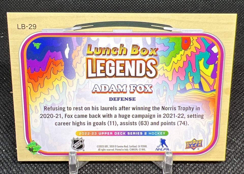 🔥🏒2022-23 Upper Deck Lunch Box Legends Adam Fox🏒🔥 | eBay