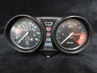 BMW MotoMeter Speedometer Tachometer Gauge Ratio W=1.078 Only 22K Miles ...