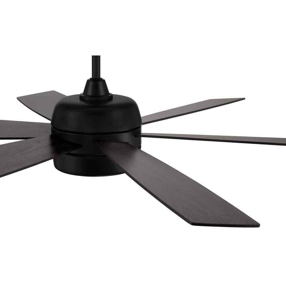 CRAFTMADE Trevor 52" Indoor/Outdoor Ceiling Fan Flat Black LED Light ...