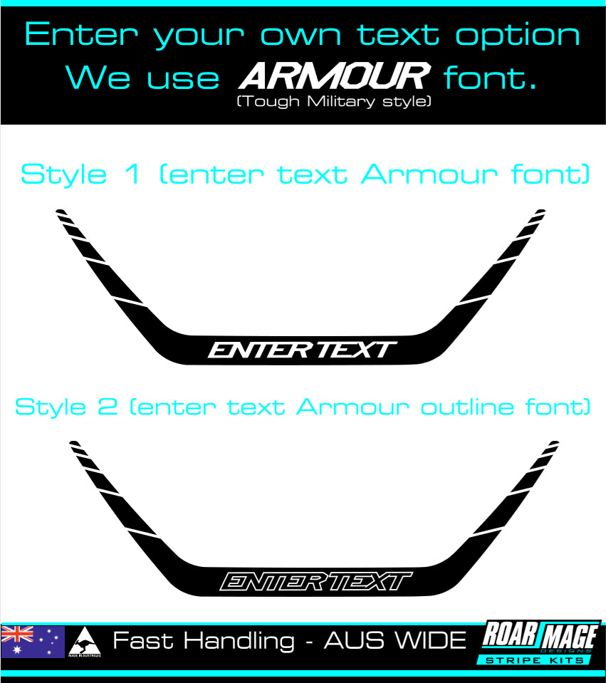 TAILGATE Stripes fit NP300 Nissan Navara 2015-2020 decals stickers 4wd ...