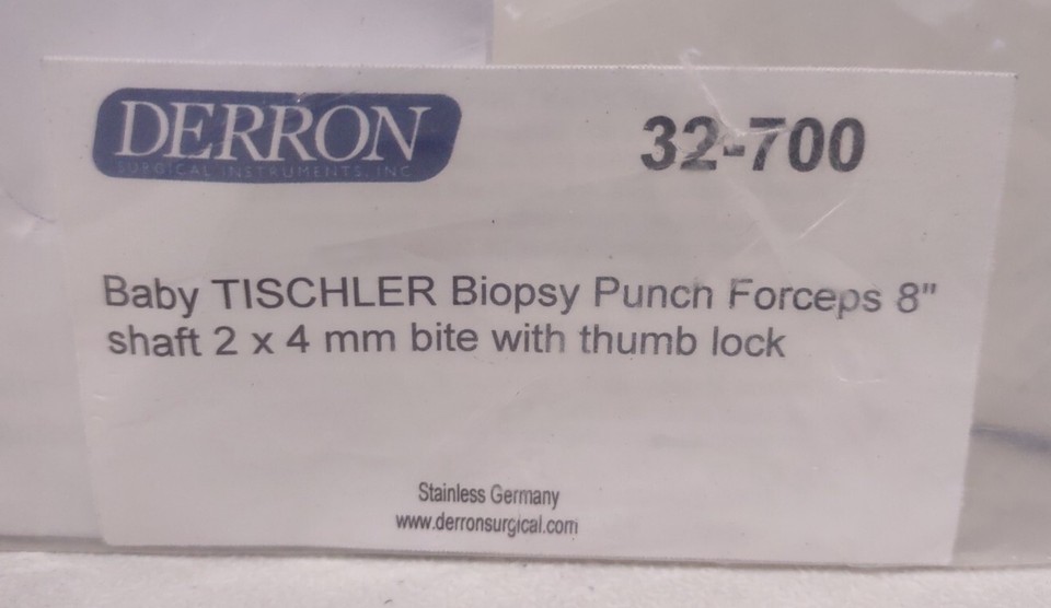 Derron Surgical 32-700 - Forcep Biop Baby Tischler 8" 2x4mm Bite ...