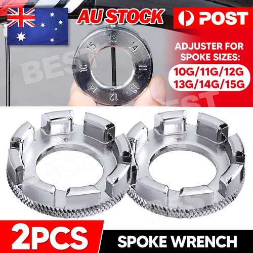 2PCS NEW 8 Way Bike Repair Spoke Wrench Tools Wheel Spoke Key Adjuster ...