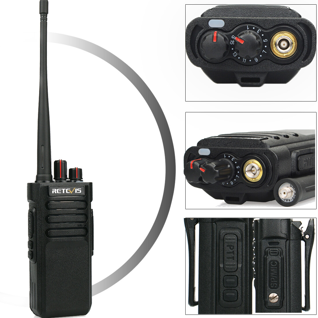 Retevis RT29 IP67 2-Way 10W Long-Range Walkie Talkie - Pack of 4 for ...