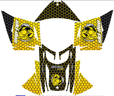 SNOWMOBILE SKI DOO DECAL STICKER WRAP KIT REV,XP, XR,XS,XM 03-16 ...