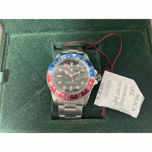 ZODIAC GMT Quartz Watch Pepsi Bezel Red Blue 40mm Men's Professional ...