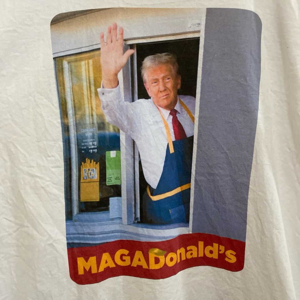 Donald Trump MAGADONALDS T Shirt Official MAGA Gear Winred Size M Rare ...