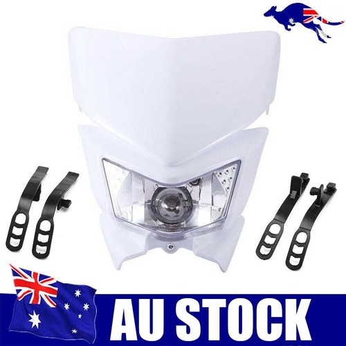 White Dirt Bike Motorcycle Headlight For HONDA XR CRF 150 230 250 450 ...