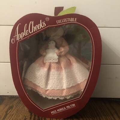 1984 APPLE CHEEKS FABRIC DOLL In Box ORIGINAL TAG!!! Monica Milton | eBay