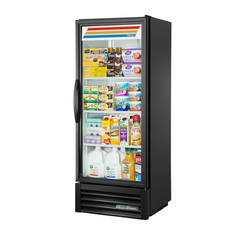 True GDM-12-HC~TSL01 25" Black Glass Door Refrigerated Merchandiser | eBay