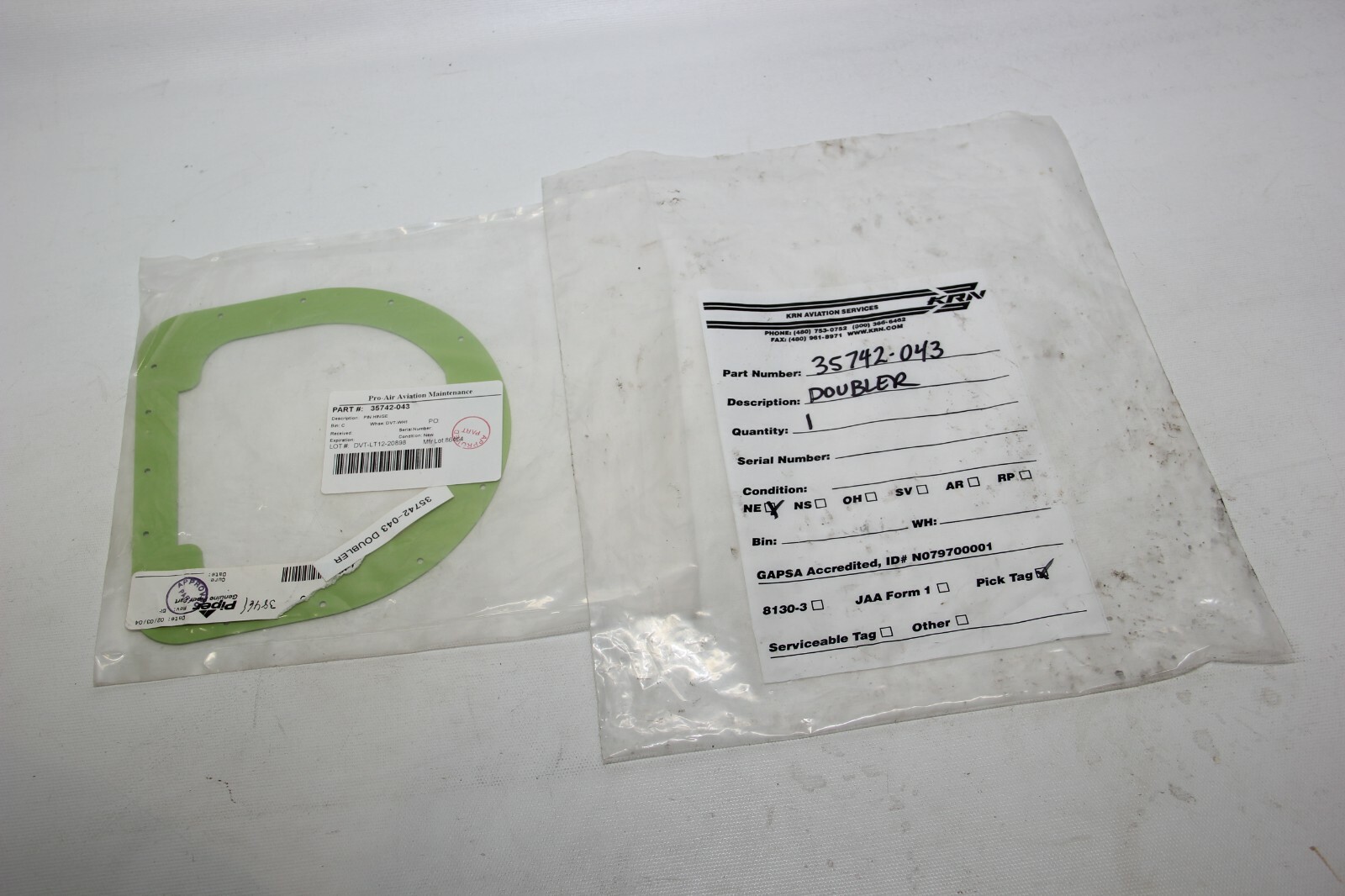Piper PIN Hinge Doubler Plate, P/N: 35742-043 - La Paz County Sheriff's ...