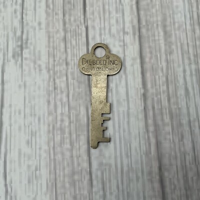 Vintage Diebold Inc Safe & Lock FLAT BRASS Key Canton Ohio | eBay