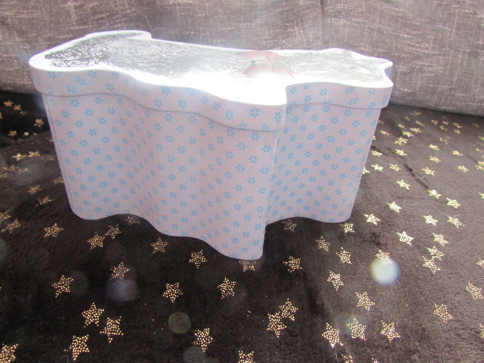 COLLECTABLE NOVELTY SCOTTIE DOG SHAPED SHORTBREAD BISCUIT TIN BY ASDA ...