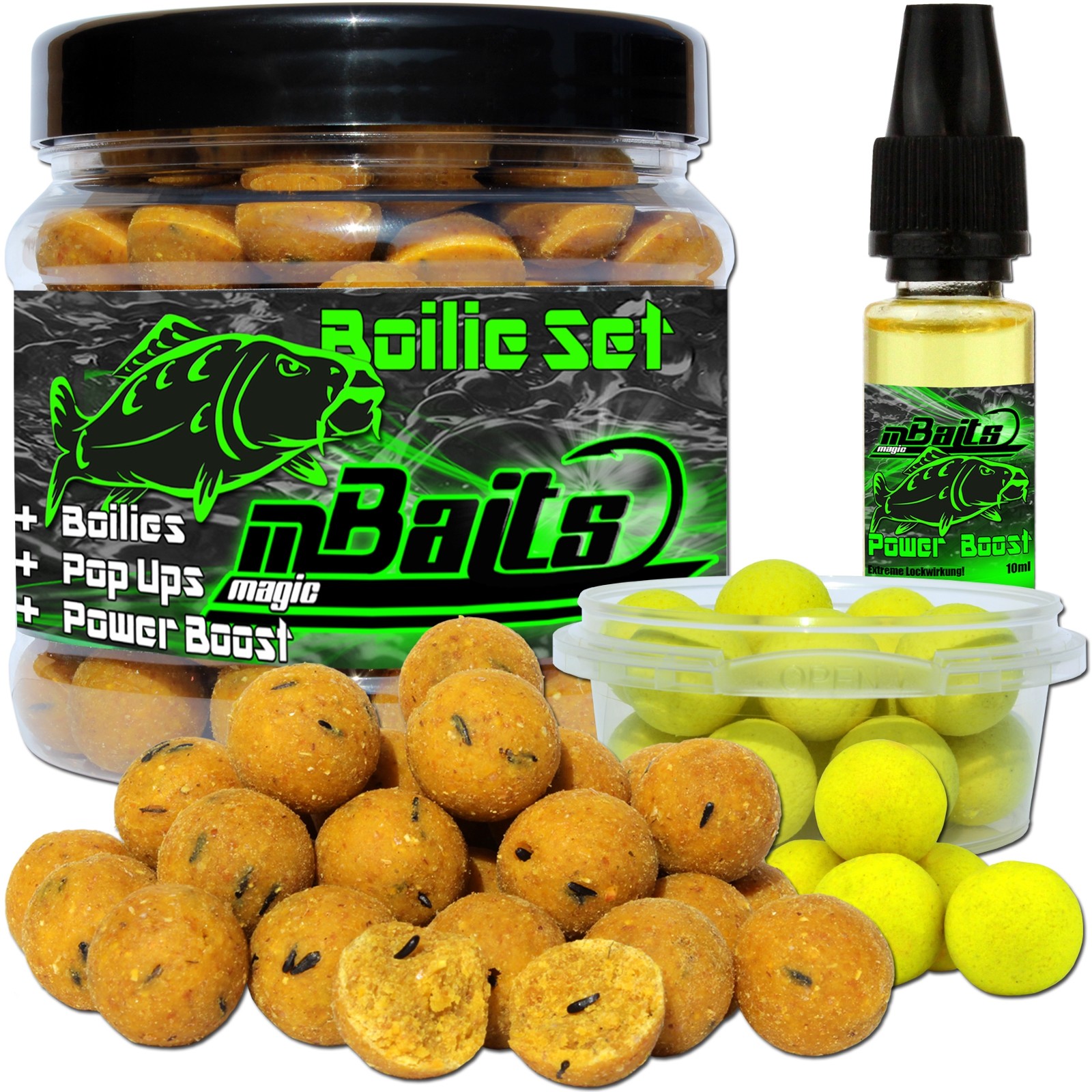 Magic Baits Boilie Set Magic Mais Pop Ups Dip | eBay