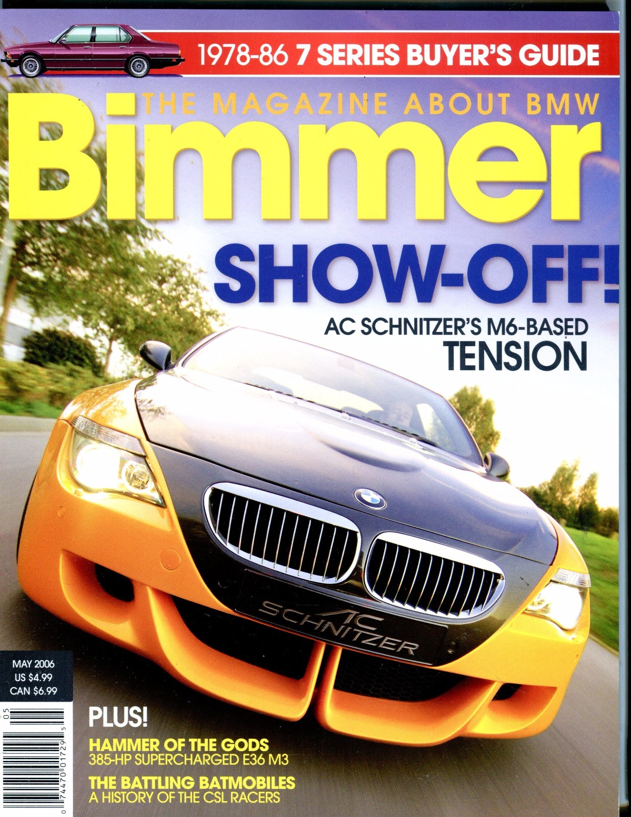 Bimmer BMW Magazine May 2006 Schnitzer M6 EX No ML 052117nonjhe | eBay