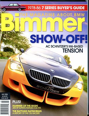 Bimmer BMW Magazine May 2006 Schnitzer M6 EX No ML 052117nonjhe | eBay