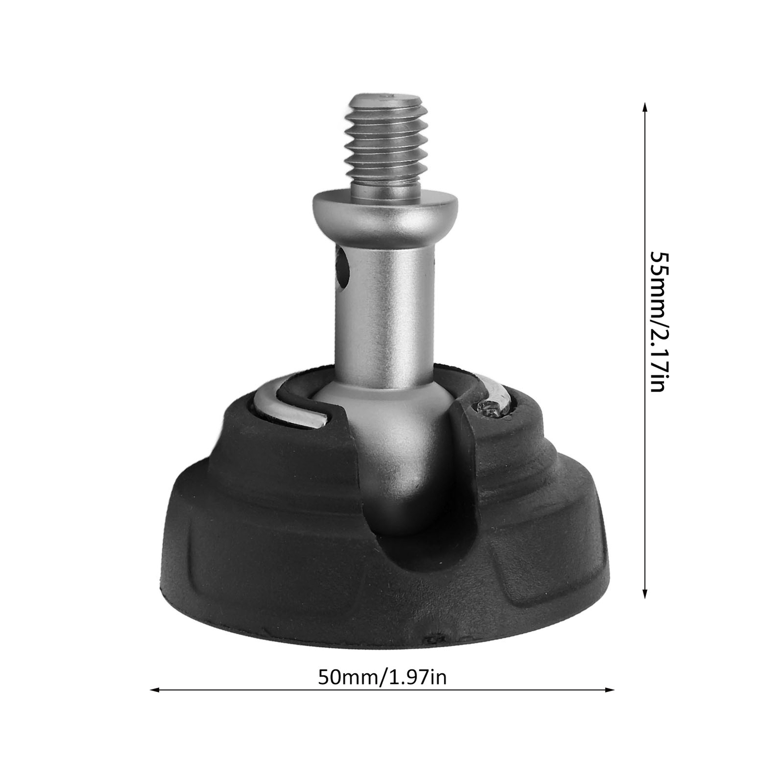3/8in Tripod Foot Pad Rubber Stainless Steel Non Slip 50mm Diameter ...
