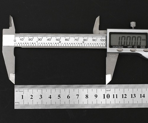 4''/6"/8''/12'' inch Stainless Steel Double Sided Ruler Metal Metric ...