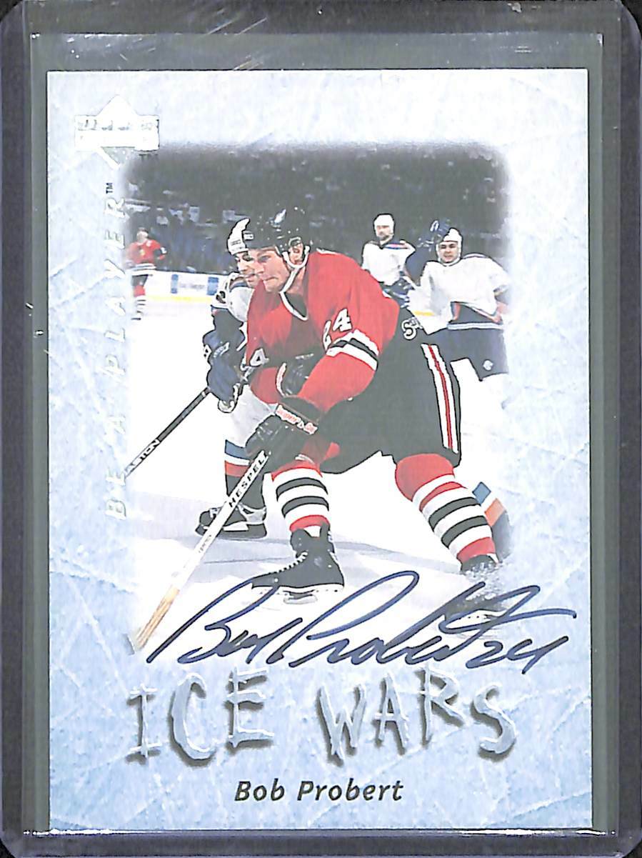 Bob Probert Autographed Memorabilia | Signed Photo, Jersey ...