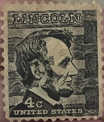 Vintage and Rare Abraham Lincoln 4 Cent Stamp | eBay