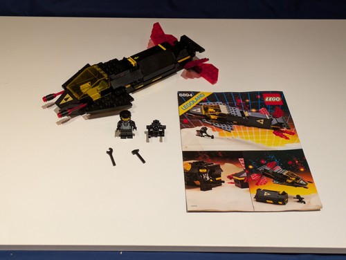 Vintage Lego Space Blacktron Invader 6894 - Complete with instructions ...