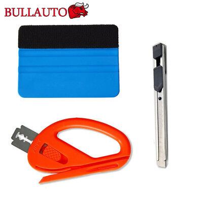 3pcs in 1 3m Felt Squeegee Snitty Zippy Cutter and Knife Vinyl Install ...