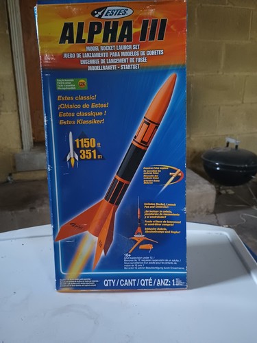 Estes Alpha III launch set model rocket kit never used | eBay
