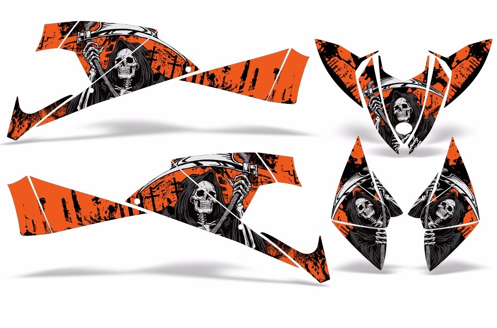 Decal Graphics Kit Polaris Outlaw 450/525 ATV Quad Wrap Parts Deco 09 ...