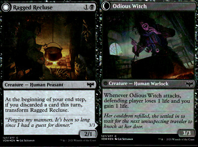 Magic the Gathering -MTG- Ragged Recluse/Odious Witch Foil | eBay